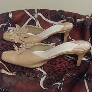 Massini | Shoes | Massini Taupe Mules Sz 75 | Poshmark